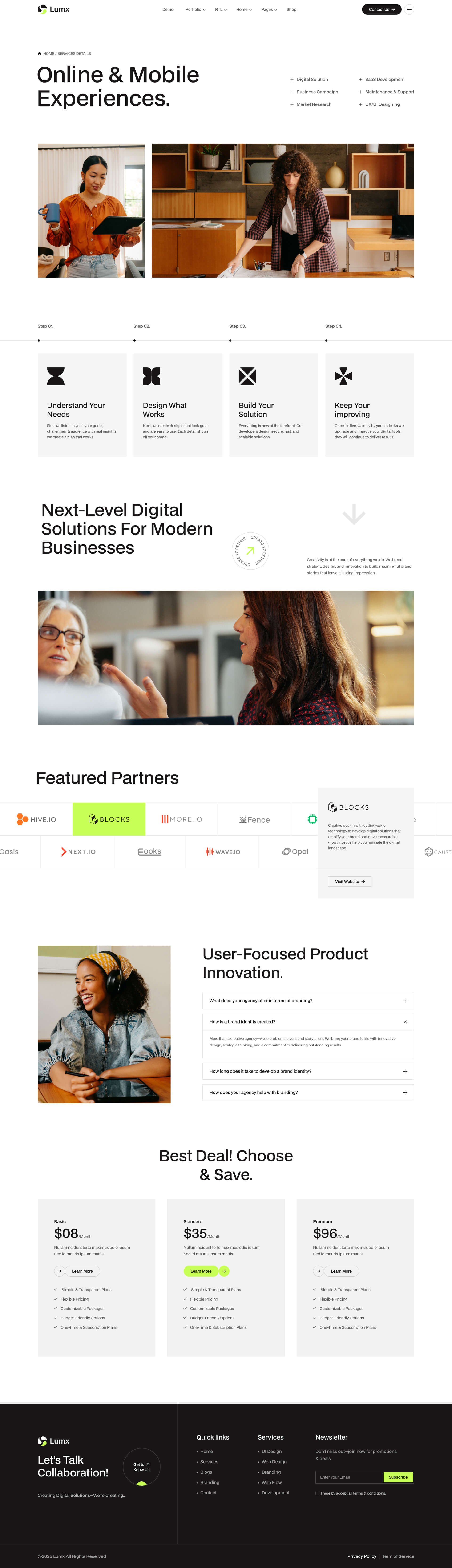 Lumx - Digital Agency Figma Template by SoftCrafty | ThemeForest